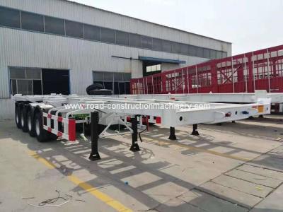 Cina 40ft Skeleton Container Frame Trailer 3 assi 4 assi Acciaio in vendita