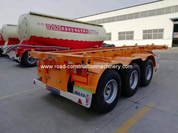 Quality 3 Axles 20ft Skeleton Semi Trailer Payload 45 Ton For Container for sale