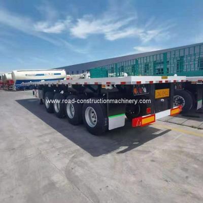 Cina Q345B Acciaio 60 tonnellate semirimorchio a pianta contenitore 12.00R22.5 pneumatico in vendita