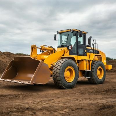 中国 カミンズエンジン 291KW バケツ 6.1m3 11トンのLW1100KV フロントホイールローダー 販売のため