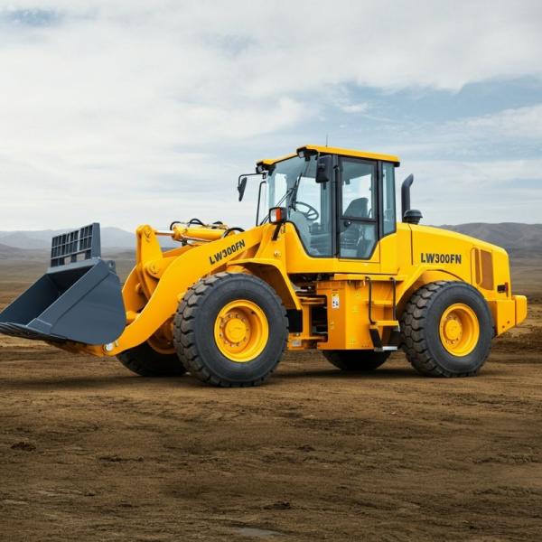 Quality LW300FN Front Wheel Loader 3 Ton 130kN Breakout Force energy saving for sale