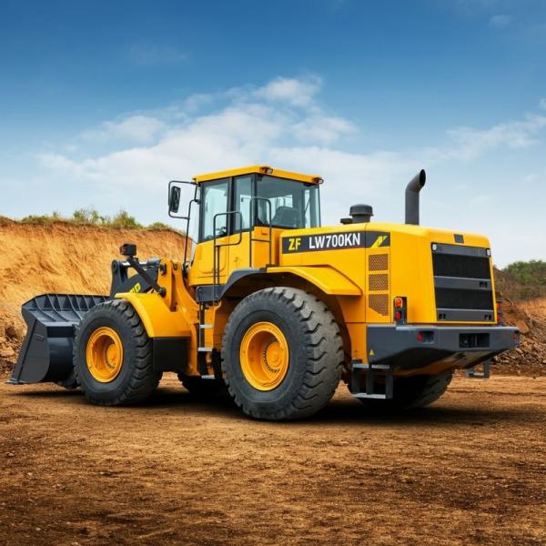 China New 7 Ton Wheel Loader LW700KN With 4.2m3 Rock Bucket ZF Gearbox For Mining supplier
