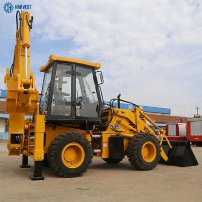 Quality SAM388 4WD 102HP 75kW Engine 0.3m3 Bucket Backhoe Wheel Loader for sale