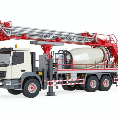 Cina HB58K Altezza di riempimento 1540mm 6 Sezione 58m Camione pompa calcestruzzo in vendita