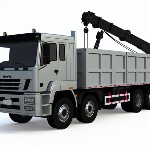 China 7000x2300x600mm Cargo Box Sinotruk Howo 6x4 336hp 10 Ton Truck Mounted Crane supplier