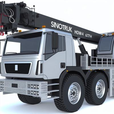 Quality Sinotruk Howo 6x4 371hp 6.3 Ton Knuckle Boom Truck Mounted Crane for sale