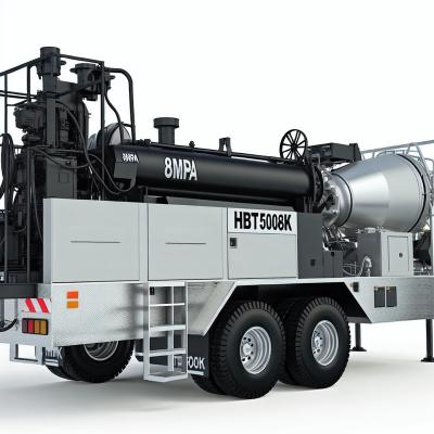 Cina 8Mpa HBT5008K pompa per calcestruzzo montata su rimorchio da 82 kW in vendita