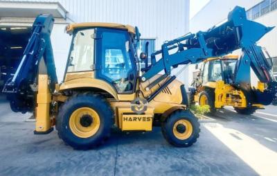 China 4WD SAM388 Graafmachine 2,5 Ton met 4-in-1 Bak Hot Sale in Zuid-Afrika Te koop