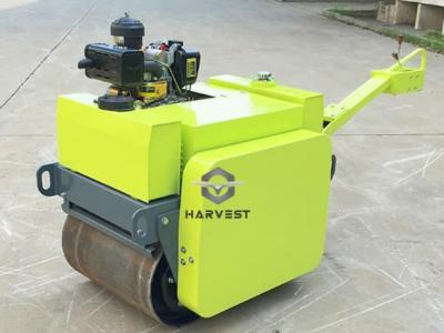 中国 550kg ウォーク・バック・ダブル・ドラム・ローラー SVH50 ザンビアで熱売り 販売のため