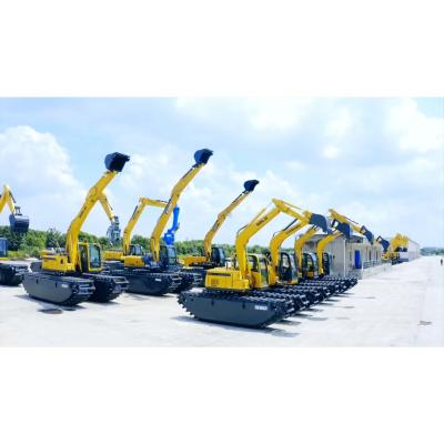 China Operating Weight 34900kg Amphibious Excavator Equipped with 17M Long Reach Boom Length of Arm 6350mm Powered by Isuzu Engine for sale