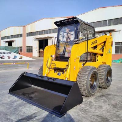 China Jc120 1.2 Ton Skid Steer Loader Compact Construction Equipment Multi-Function Loader for sale