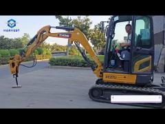 XCMG XE27U Kubota Engine 15.6kw / 2400RPM 3 Ton Mini Crawler Excavator