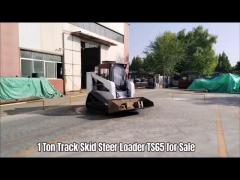 TS65 Carregador de direção de pista para venda no Canadá com motor Cummins 75hp