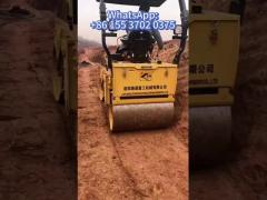 3 ton LTC203 Full Hydraulic Double Drive en Double Drum Vibratory Roller Hot Sale in Ecuador