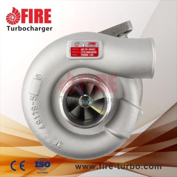 Quality TD06H-14C Turbocharger 49179-00451 5I5015 Caterpillar Excavator With S6KT Engine for sale