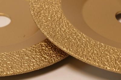 China Vacuum Brazed Diamond Grinding Wheel For Marble Granite Title for sale