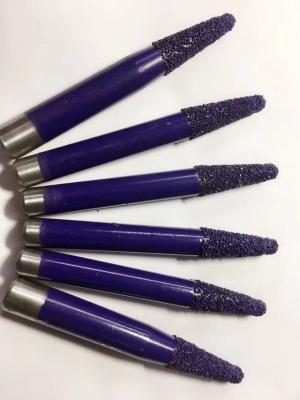 China Vacuum brazed diamond grinding head, pins and mounted for engraving stone, granite for sale
