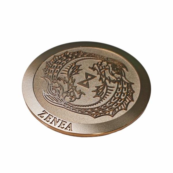 Quality Customized Circular Embossed Aluminum Oxide Nameplate With Adhesive Label for sale