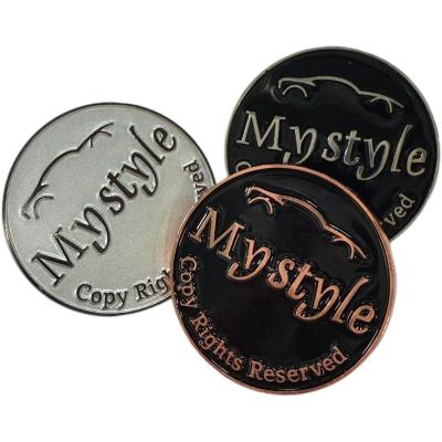 China Zinc Alloy Car Name Plates Electroplated Embossed Name Plates Customized for sale