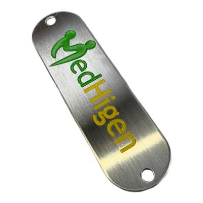 China Brushed Etched Metal Name Plates Customized ted Name Plate For Commercial Field for sale