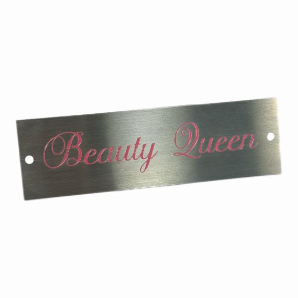 Quality Customized Stainless Steel Nameplate Color t SS Etching Name Plate for sale