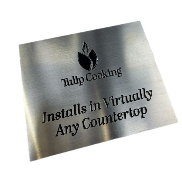 Quality Smooth Laser Cut Metal Name Plates Silver Custom Logo Wall Sign for sale