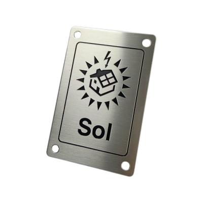 China Corrosion Resistant Custom Logo Name Plates Waterproof Laser Engraved Name Plates for sale