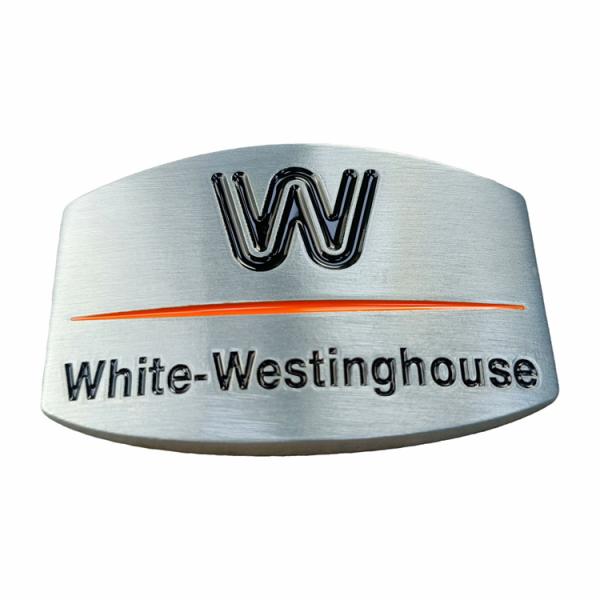 Quality Wear Resistant Zinc Alloy Nameplate Metal Etched Name Plates Customized for sale