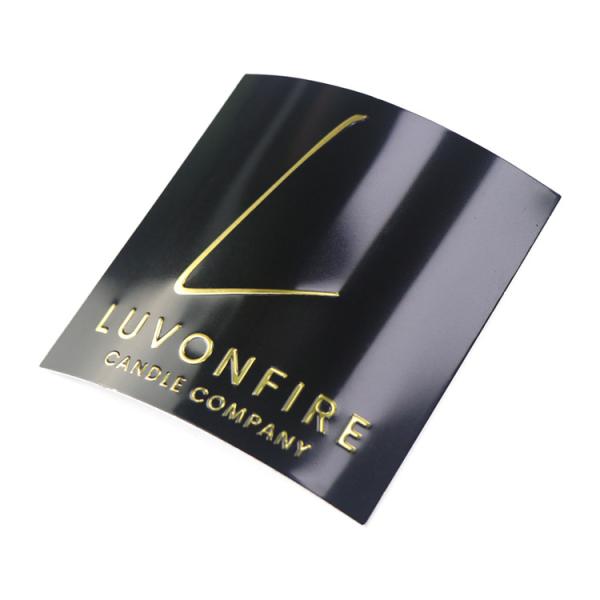 Quality Custom Embossed Aluminum Metal Labels for Perfume Bottles OEM Wholesale for sale