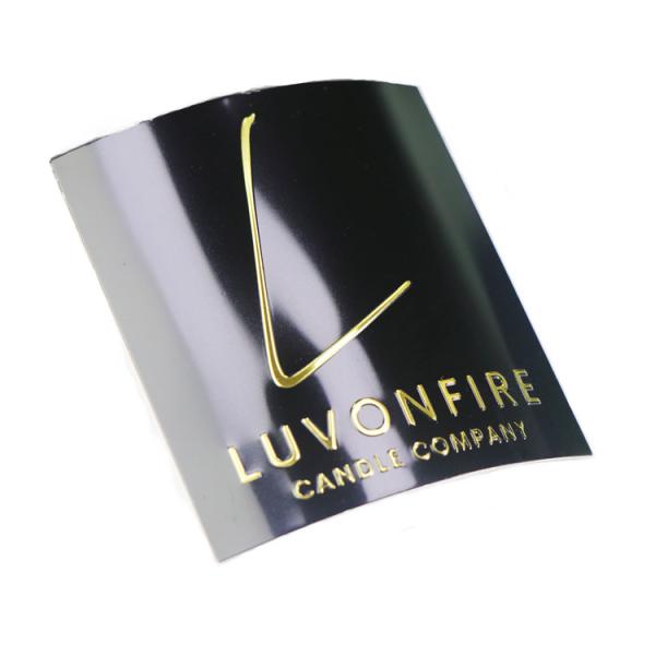 Quality Custom Embossed Aluminum Metal Labels for Perfume Bottles OEM Wholesale for sale