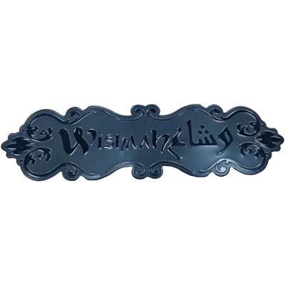 China Customized Aluminum Adhesive Labels Moisture Resistant Metal Labels For Bottles for sale
