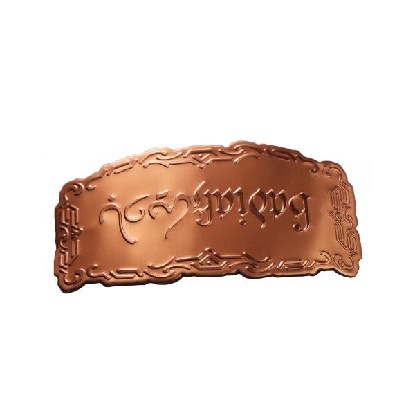 Quality Versatile Custom Embossed Label Wear Resistant Metal Logo Labels for sale