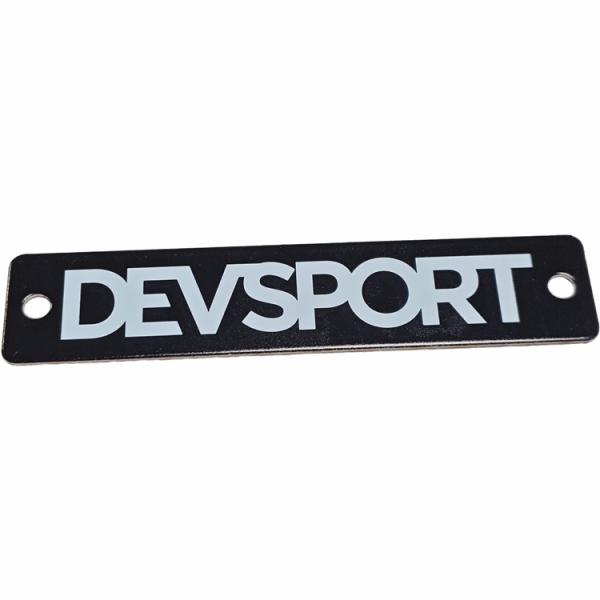 Quality Customized Printed Black And White Stainless Steel Nameplates for sale