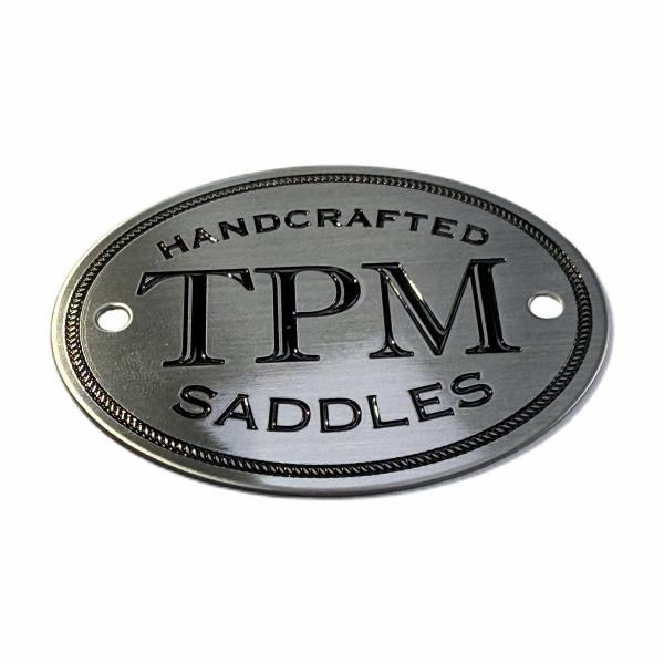 Quality Stainless Steel Nameplate Etching Process, Metal Saddle Logo Personalized Customization for sale