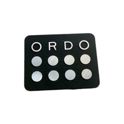 China Customized Metal Aluminum Sign With Three-dimensional Design And Diagonal Engraving for sale