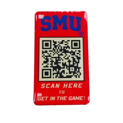China Custom Aluminum Epoxy Dome Laser Barcode Label With Adhesive Backing for sale