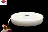 China White Fire Retardant Hook and Loop Roll 10mm to 150mm Sew On Nylon Tape 25m for sale