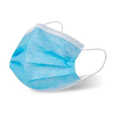 China Personal Protective Disposable Face Mask Flat Ear Loop 3 Ply for sale
