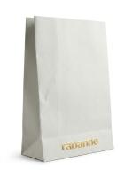 Quality Rabanne Brand Matte Paper Document Bag Gold Embossed Logo Premium Gift Packaging for sale