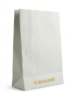 China Rabanne Brand Matte Paper Document Bag Gold Embossed Logo Premium Gift Packaging Envelope for sale