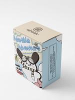 Quality MINIMIU-style blind box packaging: white cardboard printed figurine outer shell, for sale