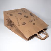 Quality Eco-Friendly Kraft Paper Shopping Bag | Custom Branded Grocery Tote | Sustainabl for sale