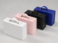 Quality Foldable Suitcase Gift Boxes with Carry Handles for sale