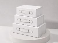 China Foldable Suitcase Gift Boxes with Carry Handles for sale
