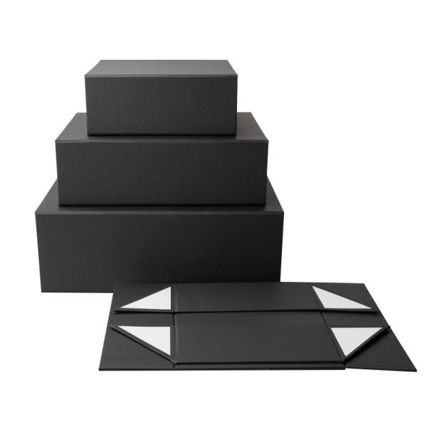 Quality Classic Foldable Gift Boxes in Solid and Iridescent Finishes for sale