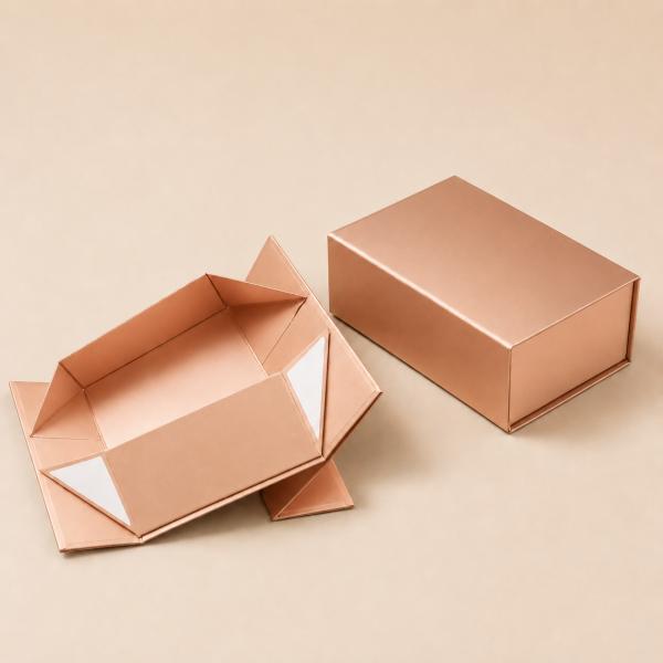 Quality Classic Foldable Gift Boxes in Solid and Iridescent Finishes for sale