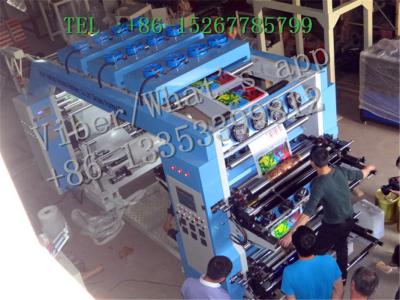 Cina Stampatrice di Flexo di 4 colori per stampa/film plastico della carta di rotolo in vendita