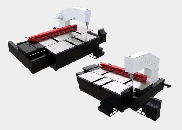 High Productivity 30kw CNC Vertical Band Saw For Sawing Tube And Sheet VH0408