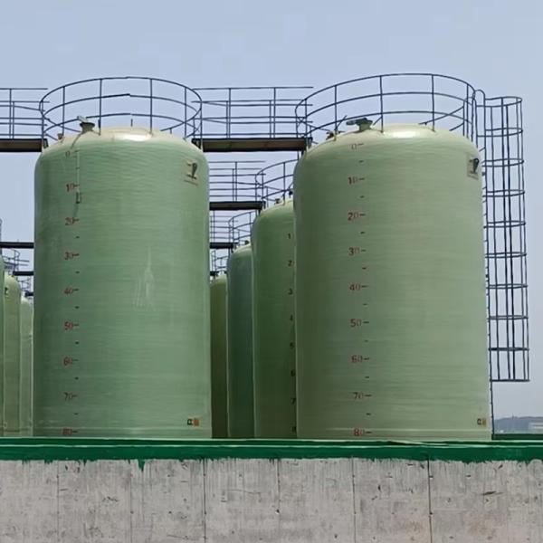 Quality Smooth Interior Food Grade FRP Fiberglass Storage Tank For Storing Juice And Alcohol for sale