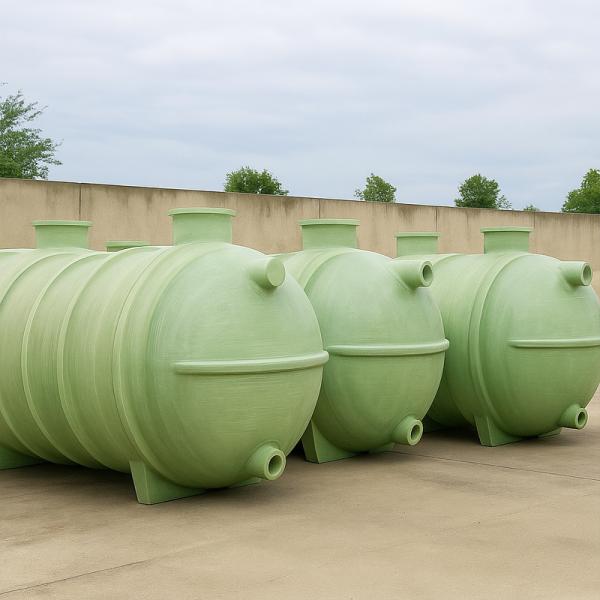Quality Explosion Proof FRP Anti Static Industrial Fiberglass Tanks Safe Storage Of Flammable Liquids for sale